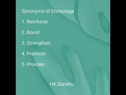 Synonyms of Encourage #harpreetkau #englishlanguage #vocabularybuilder #englishliterature