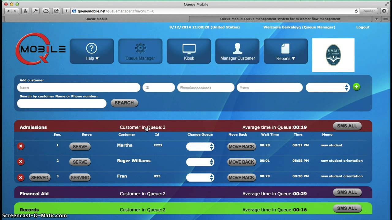 Queue Mobile - SMS Customer Flow Solution