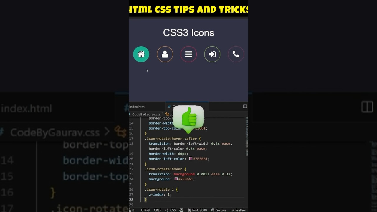 CSS 3 icon #webdevelopment #coding #webdesign #programming #shorts #htmlcss -#frontendcourse
