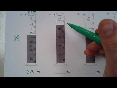 Reading a graduated cylinder