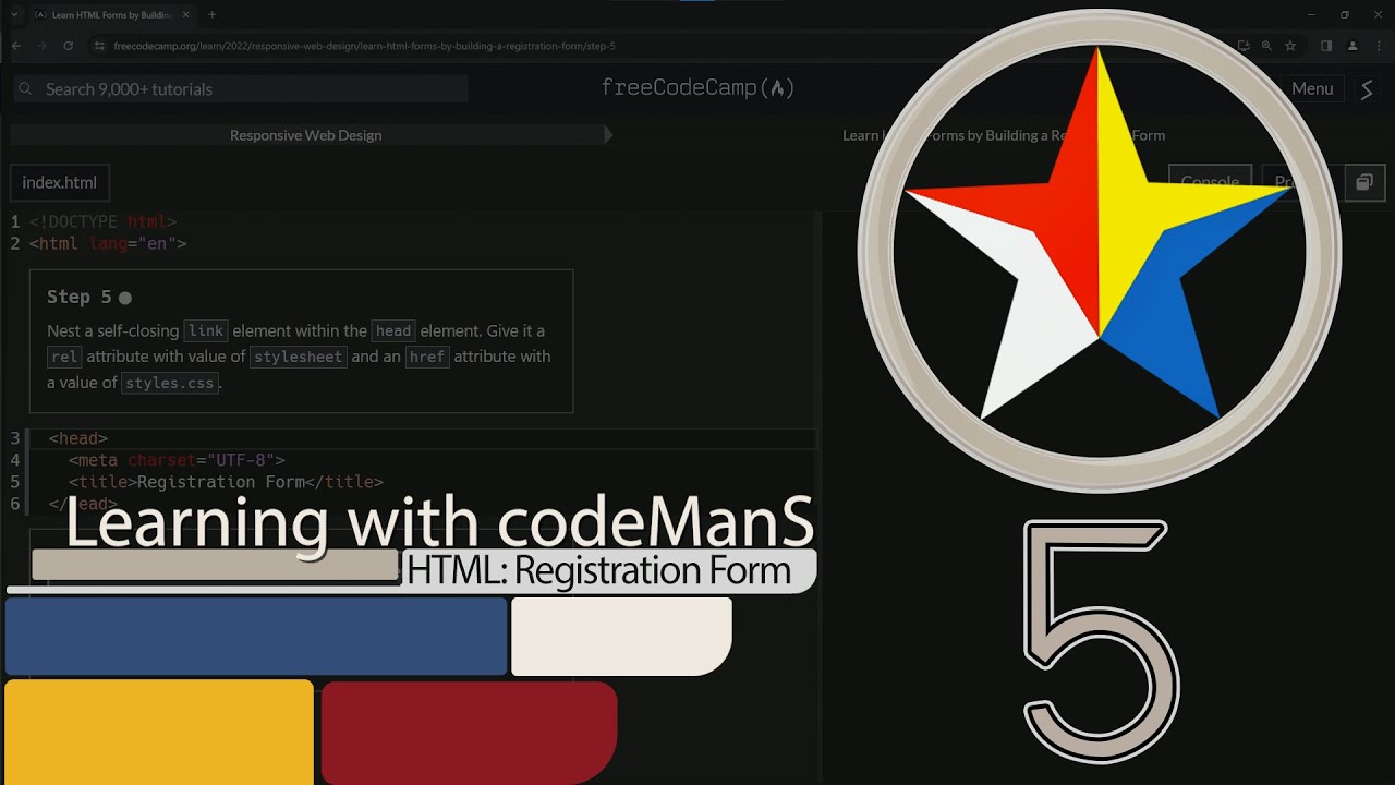 Learn HTML Forms by Building a Registration Form - Step 5
