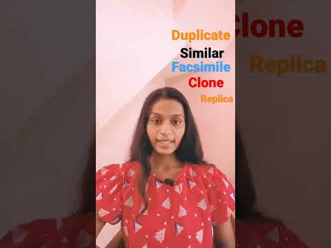 synonyms of Duplicate#learn #ytshorts