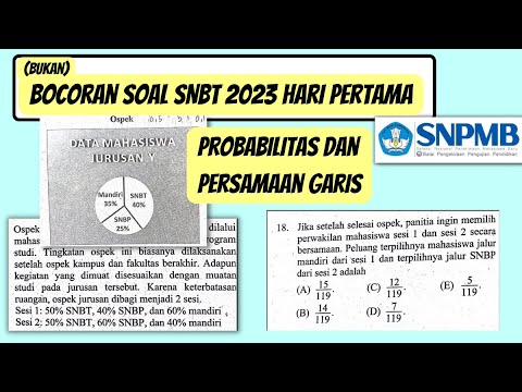 "Bocoran" Soal SNBT 2023 Hari Kedua Subtes PK dan PM