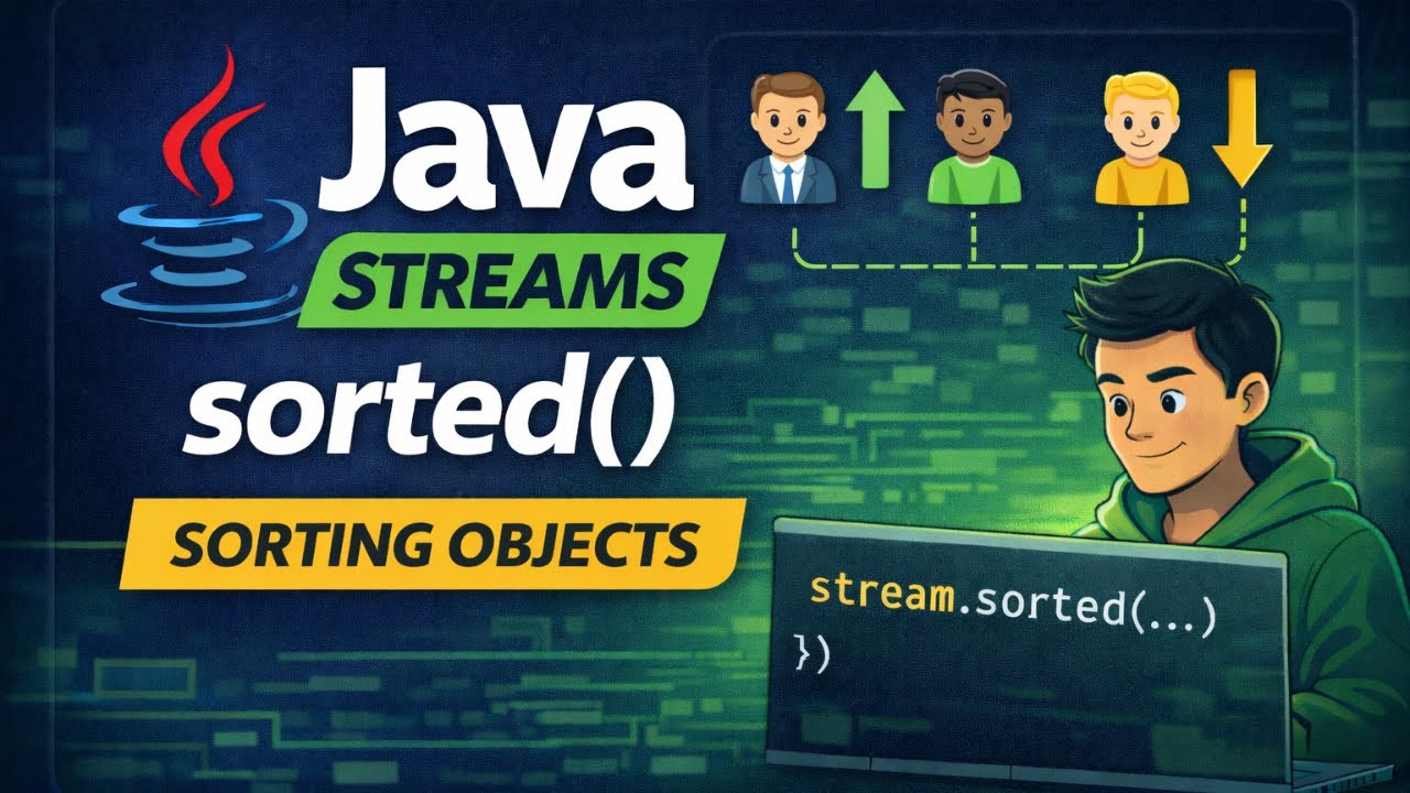 Java Stream sorted() Method | Sort Numbers, Strings & Objects | Java Interview
