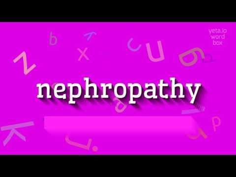 How to say "nephropathy"! (High Quality Voices)