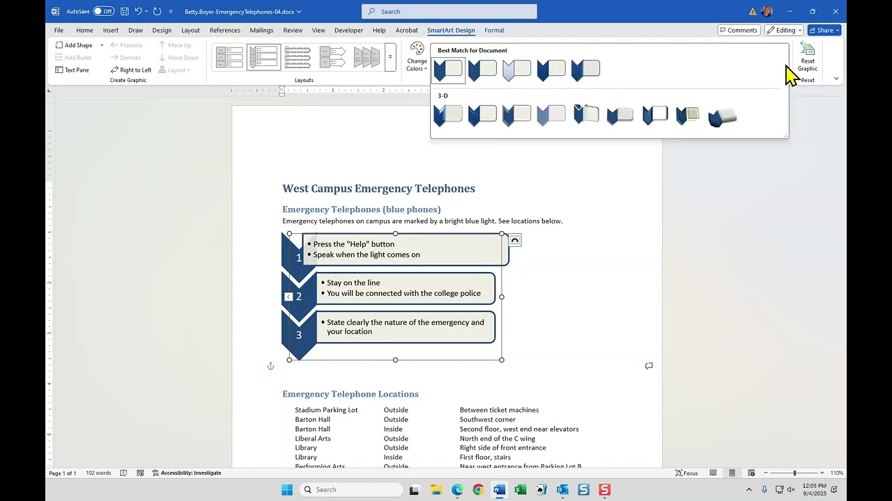 Word 2021 In Practice - Ch 4 Independent Project 4-5