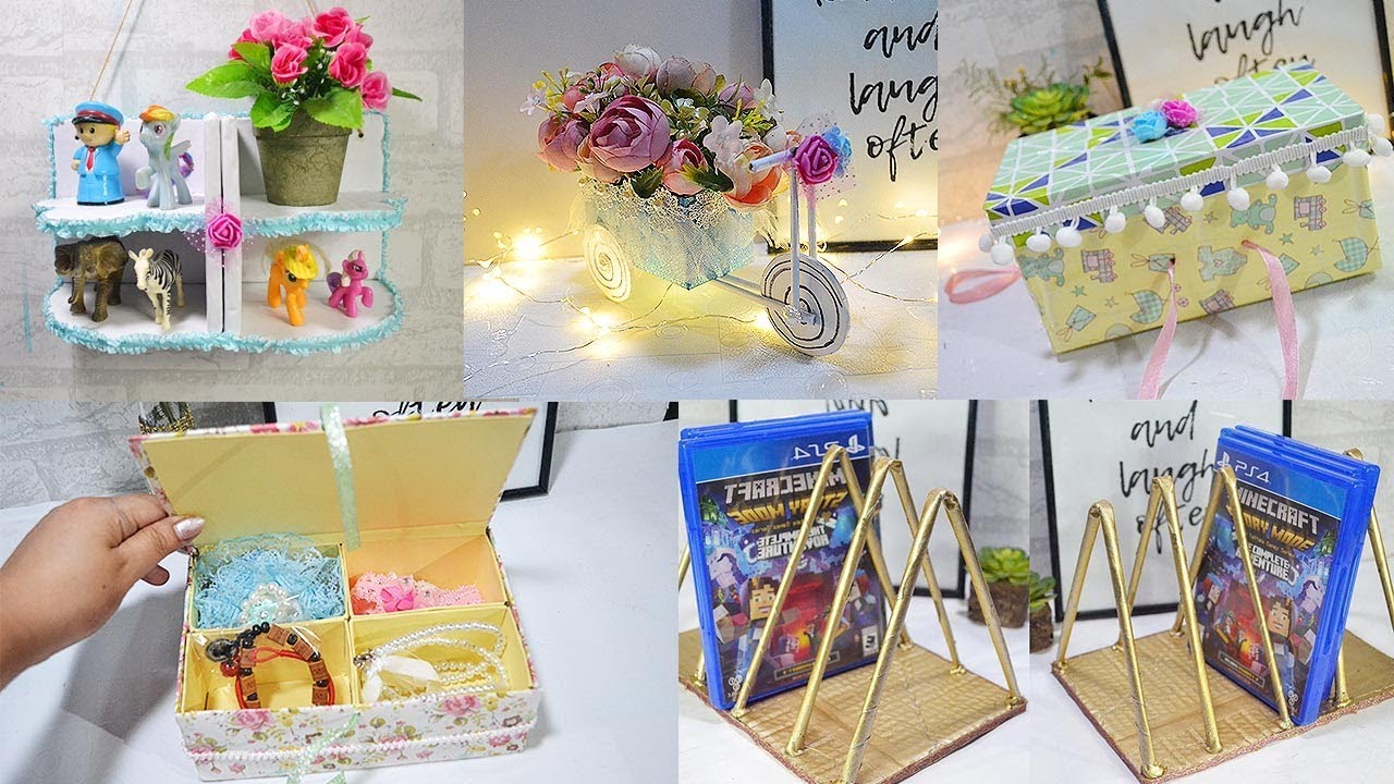 5 effortless DIY Repurposing Ideas For Cardboard Boxes|Amazing Cardboards Idea!
