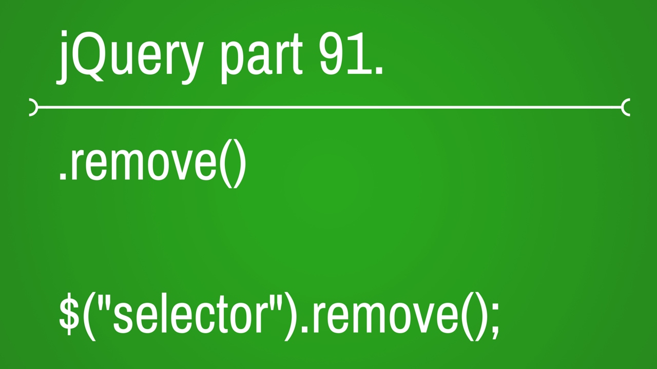 jquery remove function - part 91