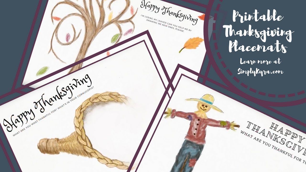 Printable Thanksgiving Placemats
