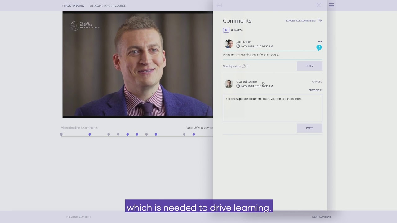 Claned Learning Platform
