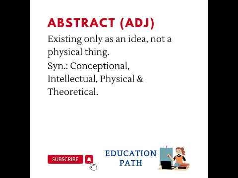 Abstract Meaning & Synonyms