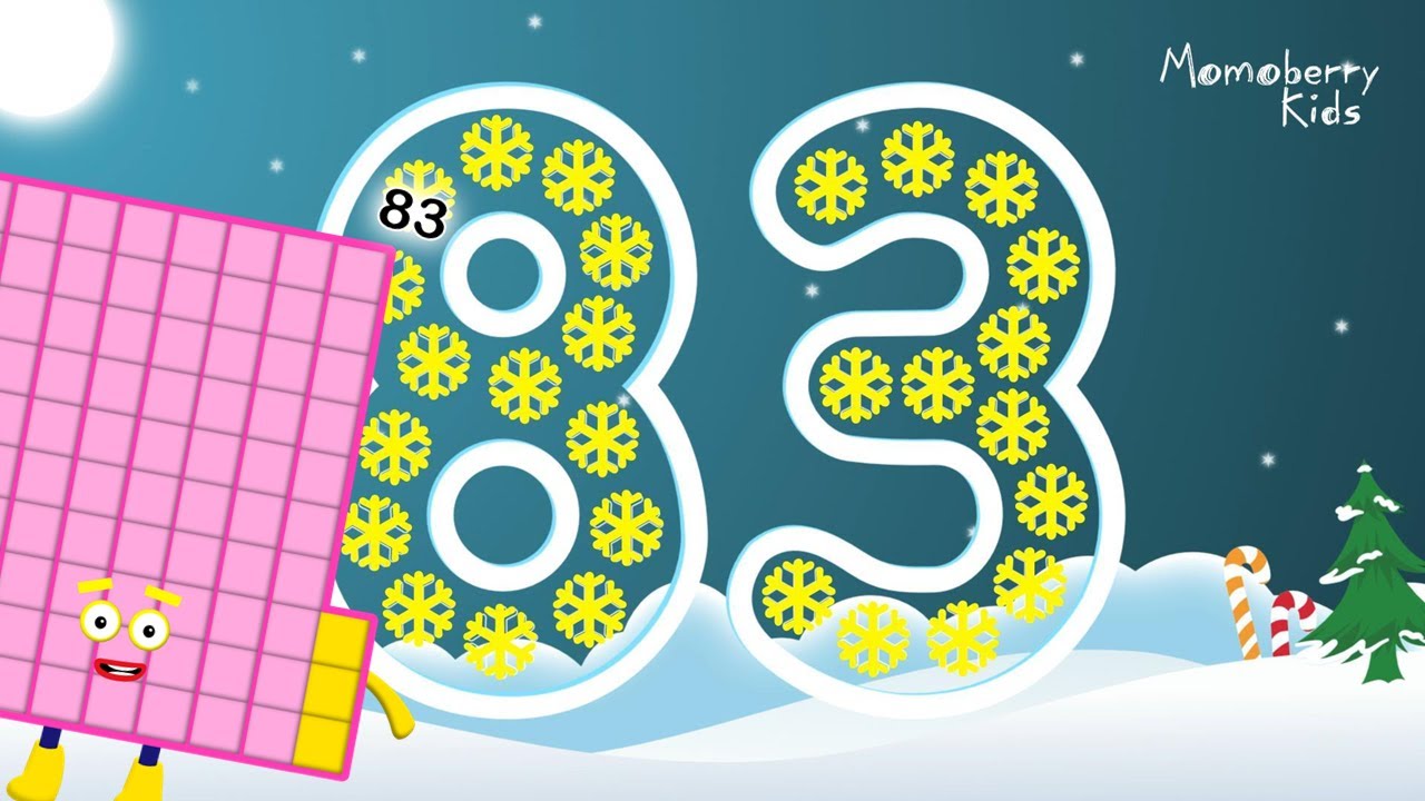 Numberblocks 83 Magic Run Christmas - Numberblocks Adventure | Number Counting Go Snowy