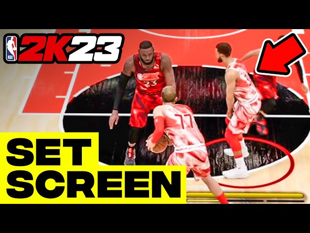 set a screen: How to set a screen in NBA 2K23