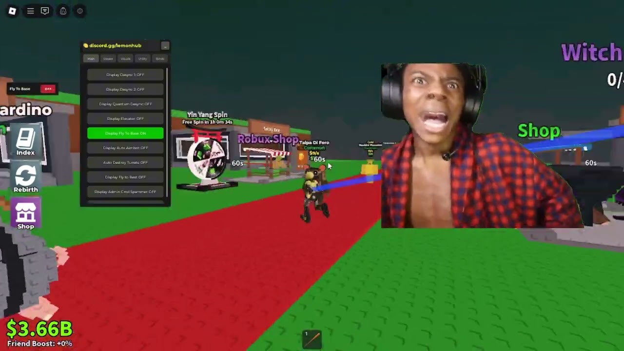 [🍋Lemon Hub]Steal A Brainrot Lemon Hub🔥 | Auto Steal,Desync,Elevator,Rainbow Base