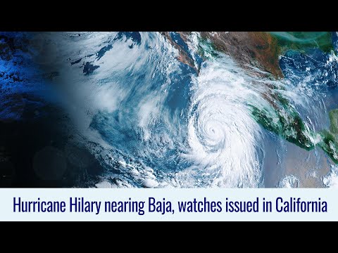 Hurricane Hilary nearing Baja, watches issued in California - August 18, 2023