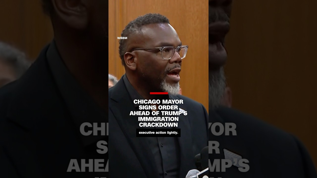 Chicago mayor signs order ahead of Trump's planned immigration crackdown