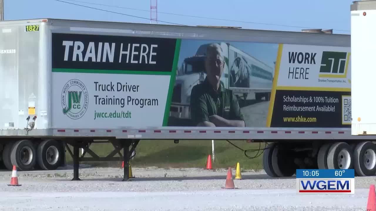 Open house event for truck driver training at JWCC’s Workforce Development Center