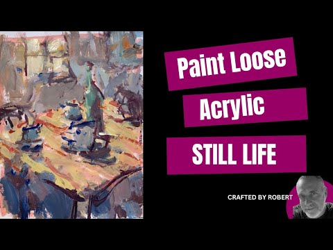 Abstract Interior Still Life Painting Tutorial