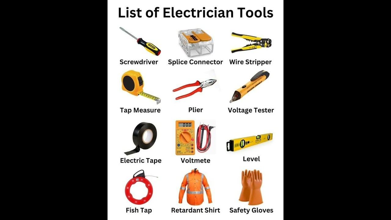 Types of Electrician Tools