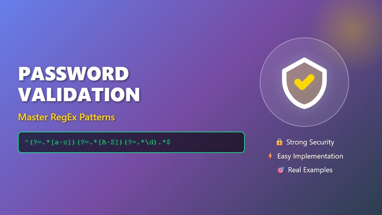 🔐 Password Strength Validation with RegEx: The Ultimate Guide for Beginners