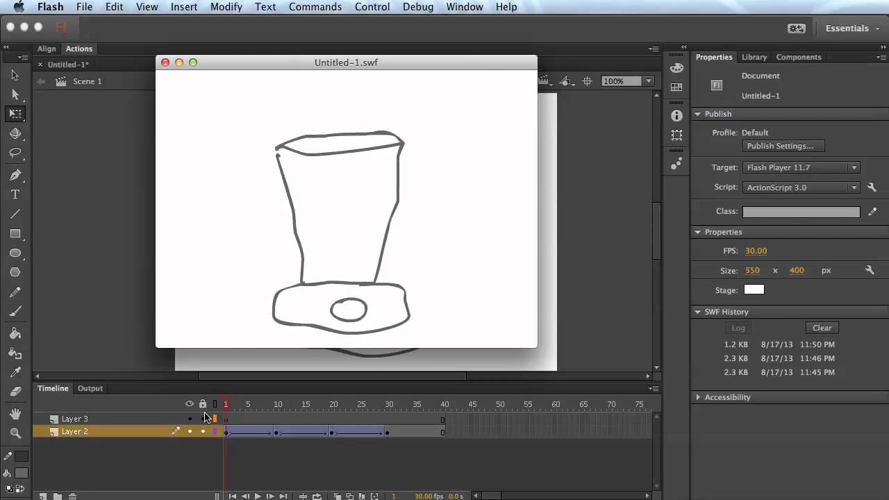 A few simple Flash animation techniques - tutorial