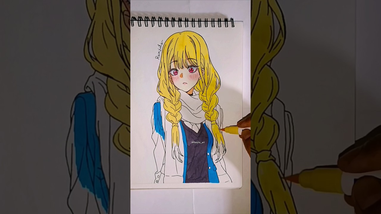 Marin Kitagawa, Speed Drawing #mydressupdarling #drawing #anime #speeddrawing #illustration #art