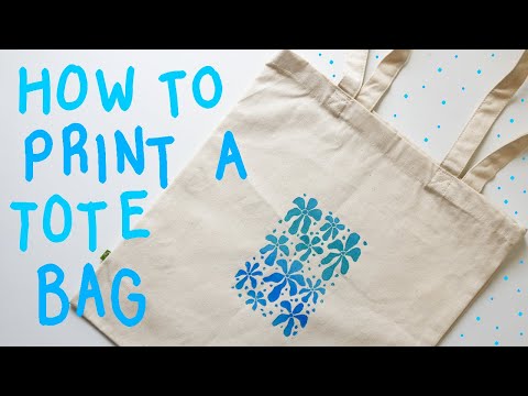 HOW TO PRINT A TOTE BAG AT HOME| Iceandsea