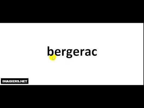 How to pronounce Bergerac