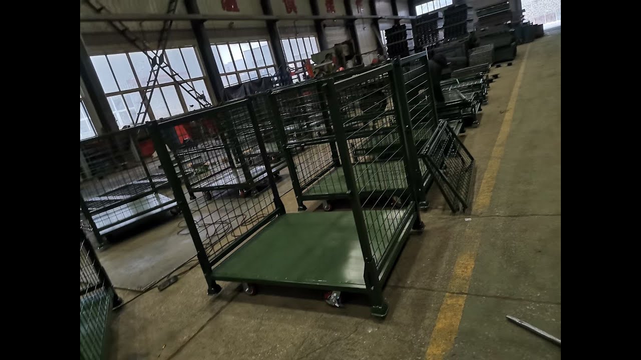 Chairborne Wire Mesh Pallet , Steel Storage Cage for Forklift