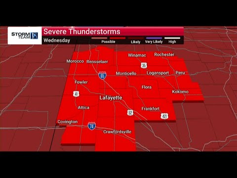 Monday evening forecast