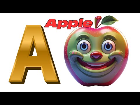 Phonics Song With Two Words 🎶 - "A"For Apple🍎 - ABC Alphabet Songs With Sounds For Children ! ABCD.