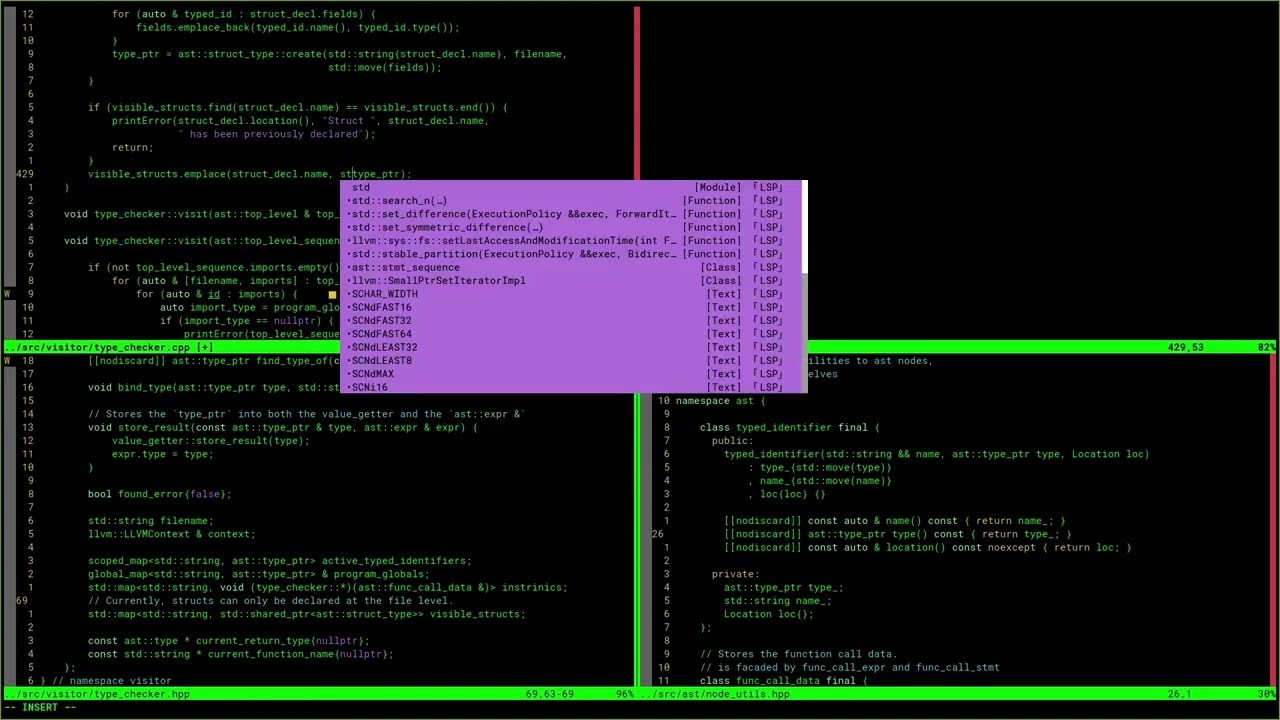 Type checking structs