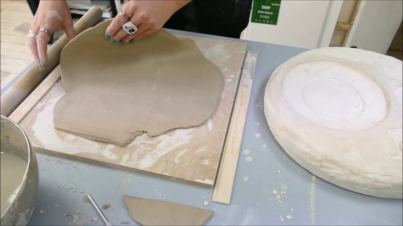 Les tutorial, plak klei uitrollen / roll out clay  Bertina Tilma