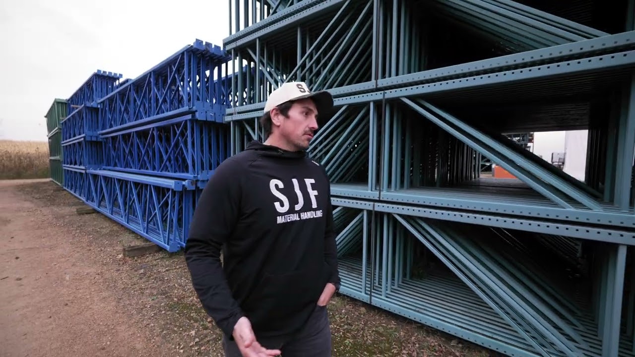 How We Inspect & Stock Used Pallet Rack Uprights | SJF Material Handling