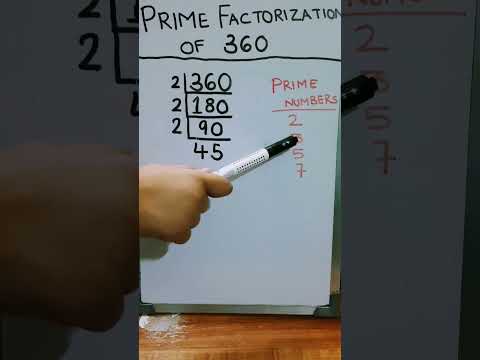 Prime Factorization of 360