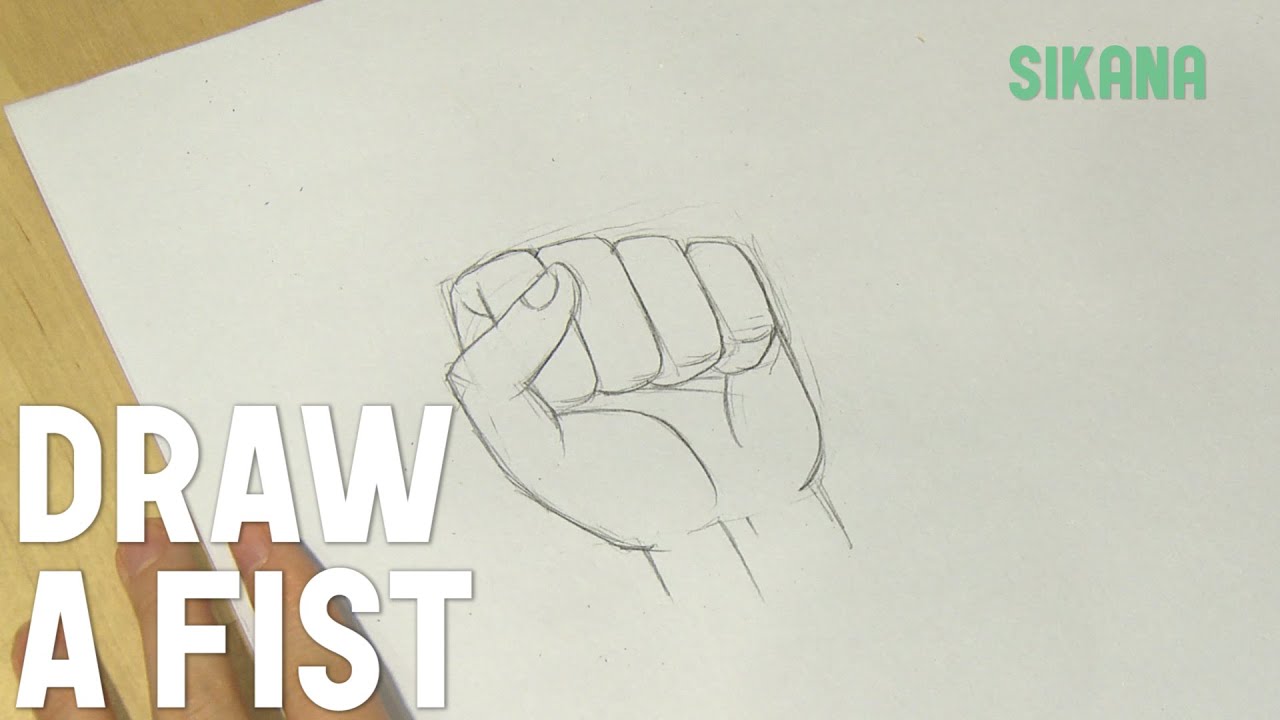 Learn how to draw easily: Draw a fist