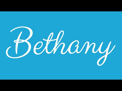 Learn how to Sign the Name Bethany Stylishly in Cursive Writing