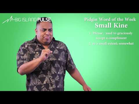 Pidgin Word of the Week - Small Kine