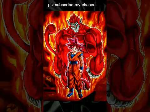 How to draw Goku SSJ god with Oozaru#drawing #goku #viral #anime #dbz  #oozaru