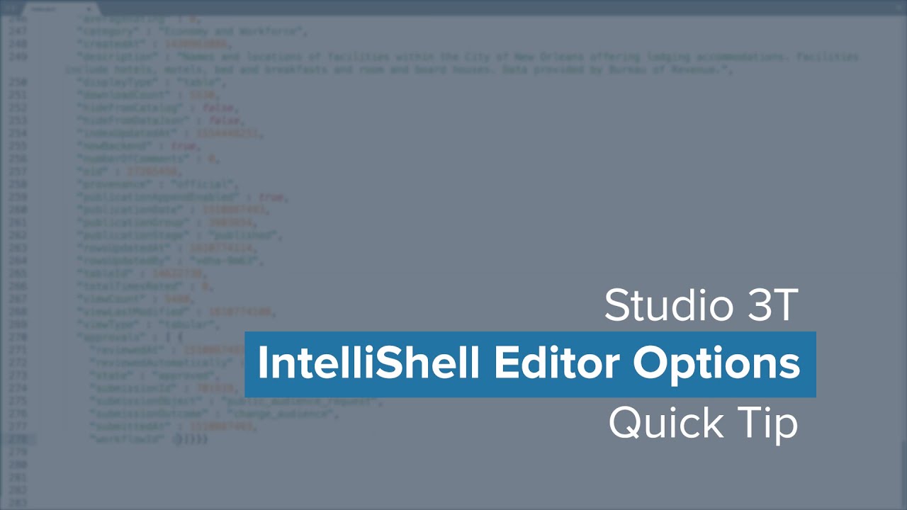 IntelliShell | The Smart Mongo Shell | Studio 3T