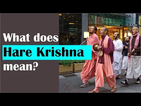What does Hare Krishna mean