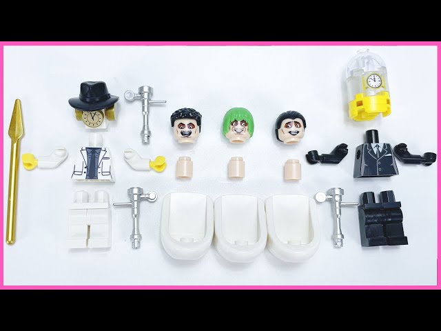 Lego Skibidi Toilet Minifigures| Lego Clockman Multiverse | Unofficial Lego figure | วิดีโอครีเอ ...