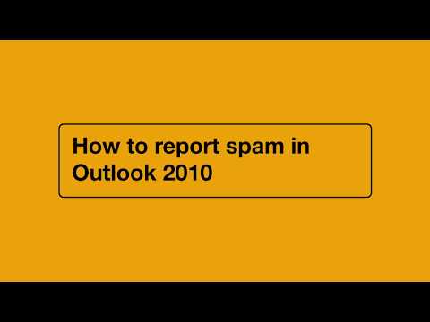 How to Report Spam to NHSmail in Outlook 2010