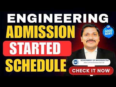 ENGINEERING ADMISSION STARTED -CAP PROCESS 2025 | COMPLETE SCHEDULE | MHT-CET 2025 | DINESH SIR