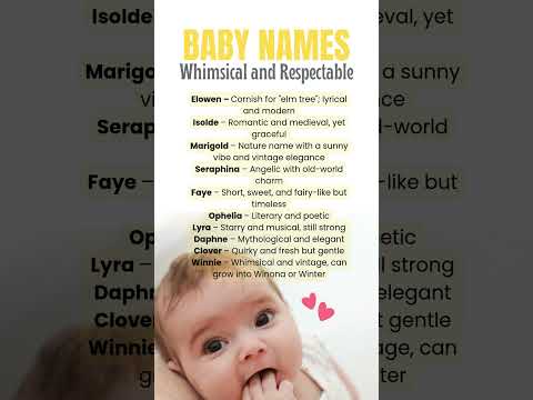 ✨ 30 Whimsical Yet Respectable Baby Girl Names ✨ #babynames #babygirl #namelist