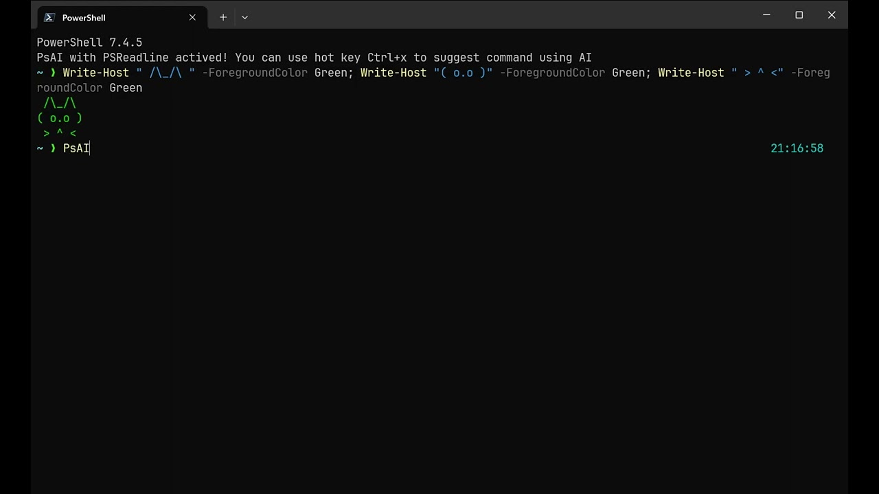 PsAI  - Powershell AI Suggestion