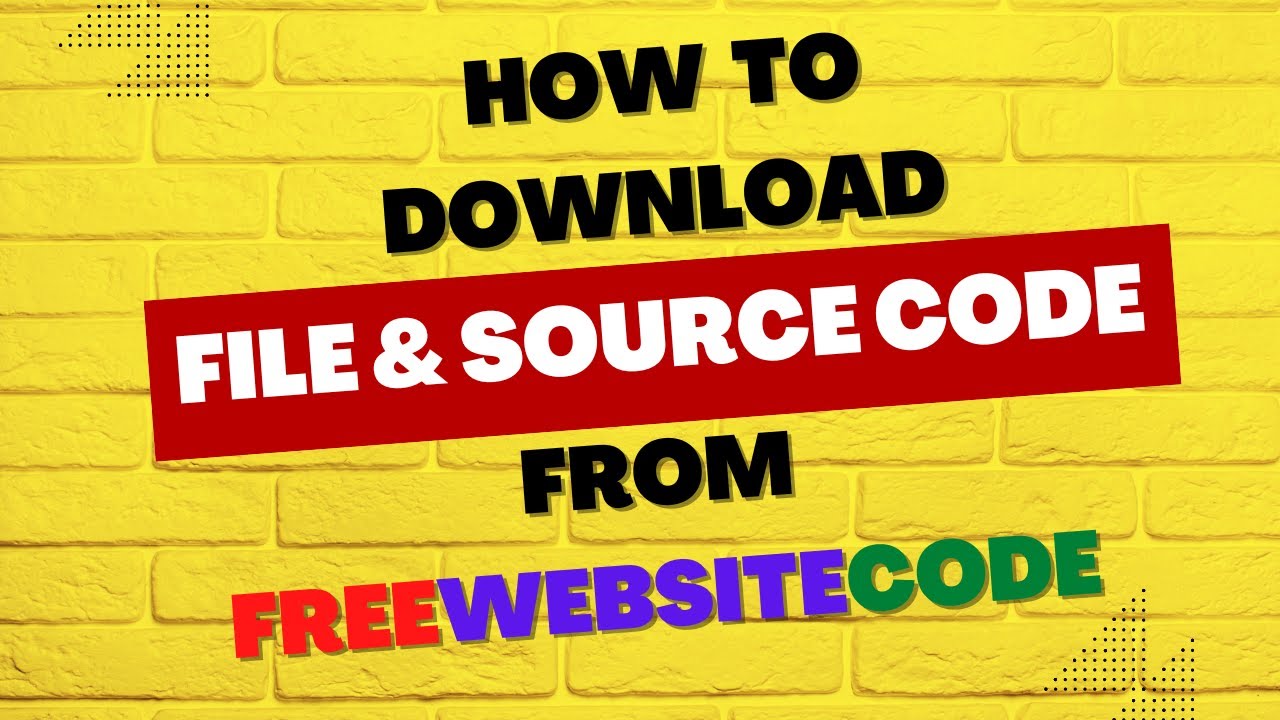 How to download file from FreeWebsiteCode - Get Source Code