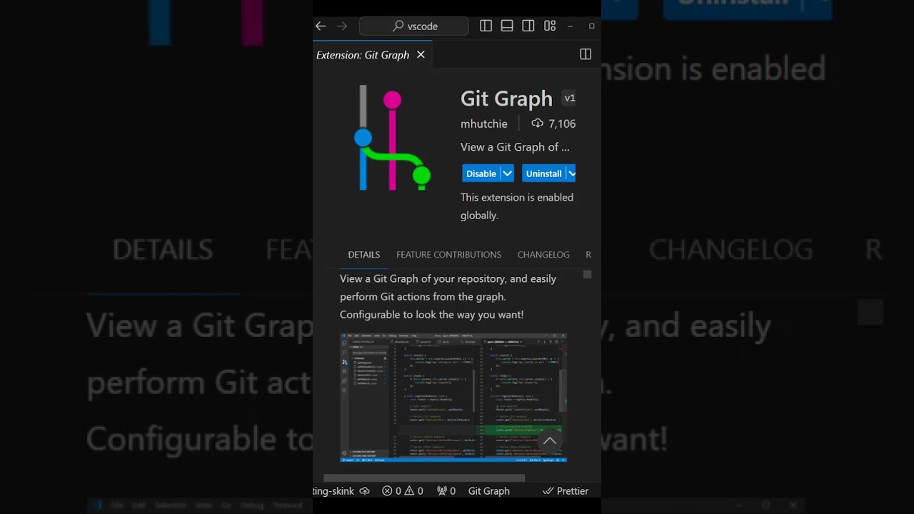 Visualize your git repo in #vscode 👀