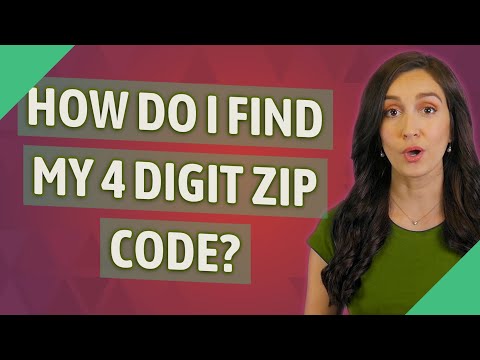 How do I find my 4 digit zip code?