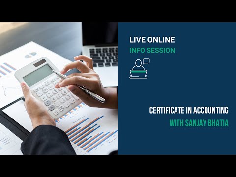 Certificate in Accounting Online Info Session | Ashton College
